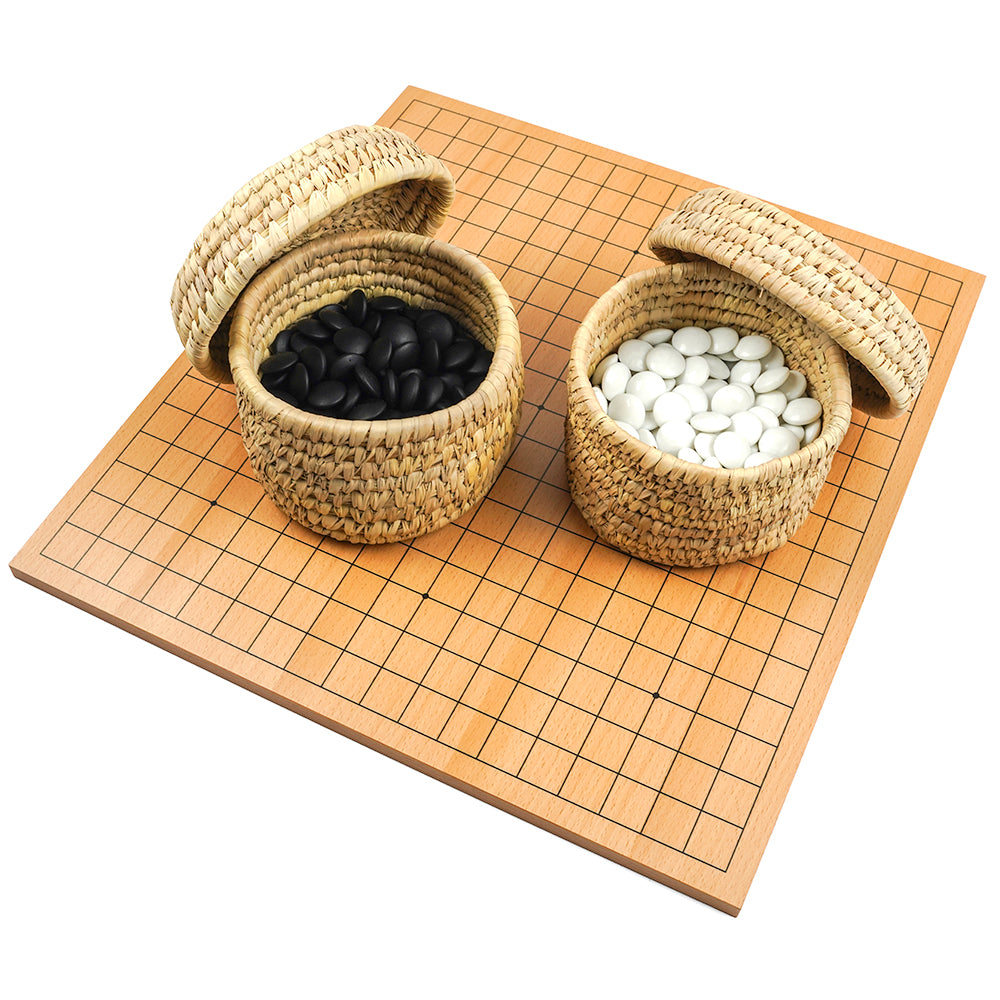 Hoyle's classic go set (ceramic stones with flat board) | Hoyle's of Oxford