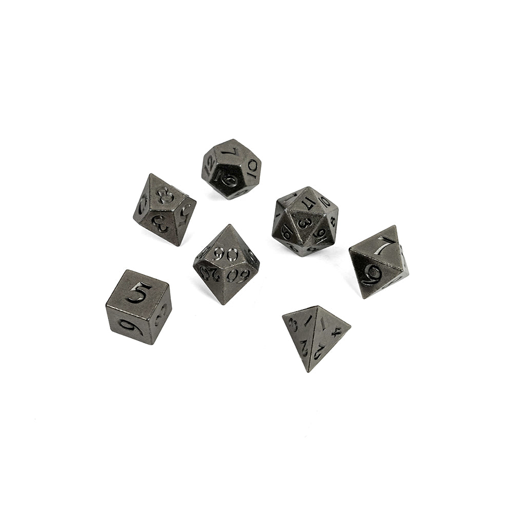 Metal Poly Dice set | Hoyle's of Oxford